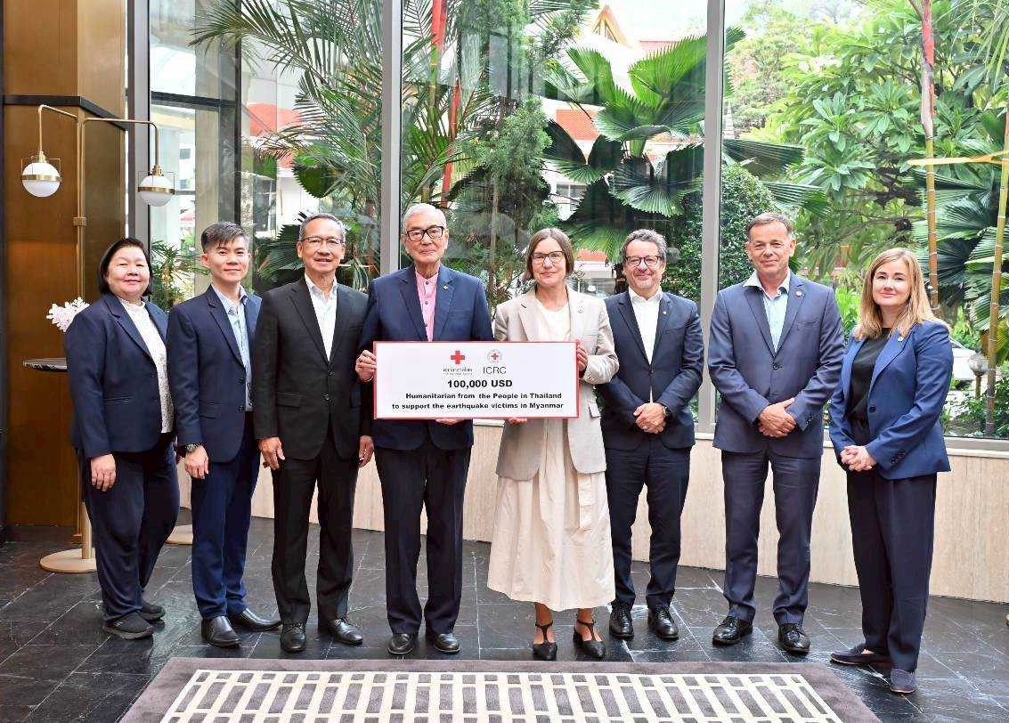 Thai Red Cross Society hands over a public donation of 100,000 USD to ...